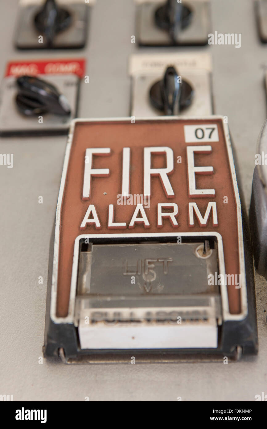 Fire alarm on a ship Stock Photo - Alamy