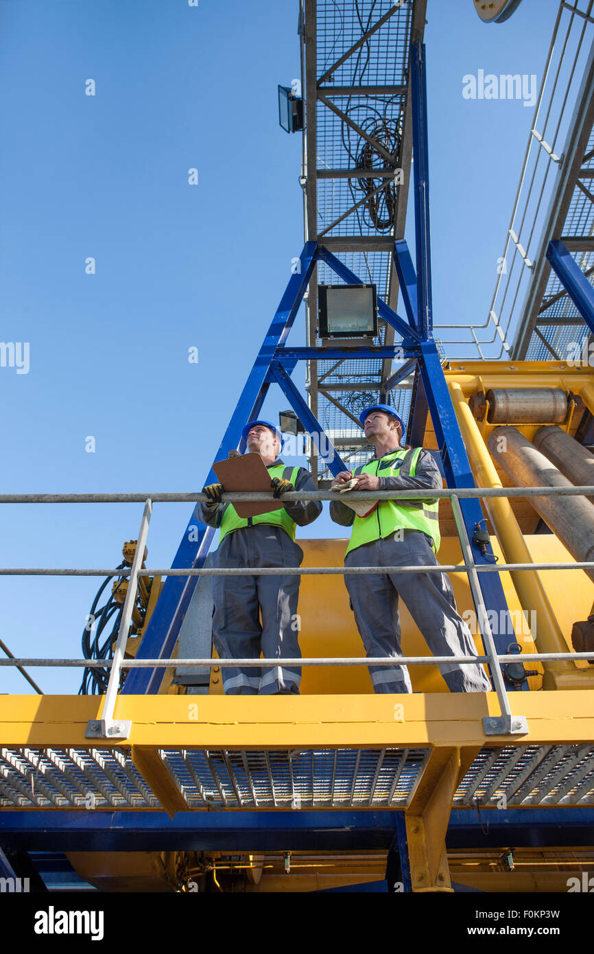 Crew working onboard a ship Stock Photo - Alamy