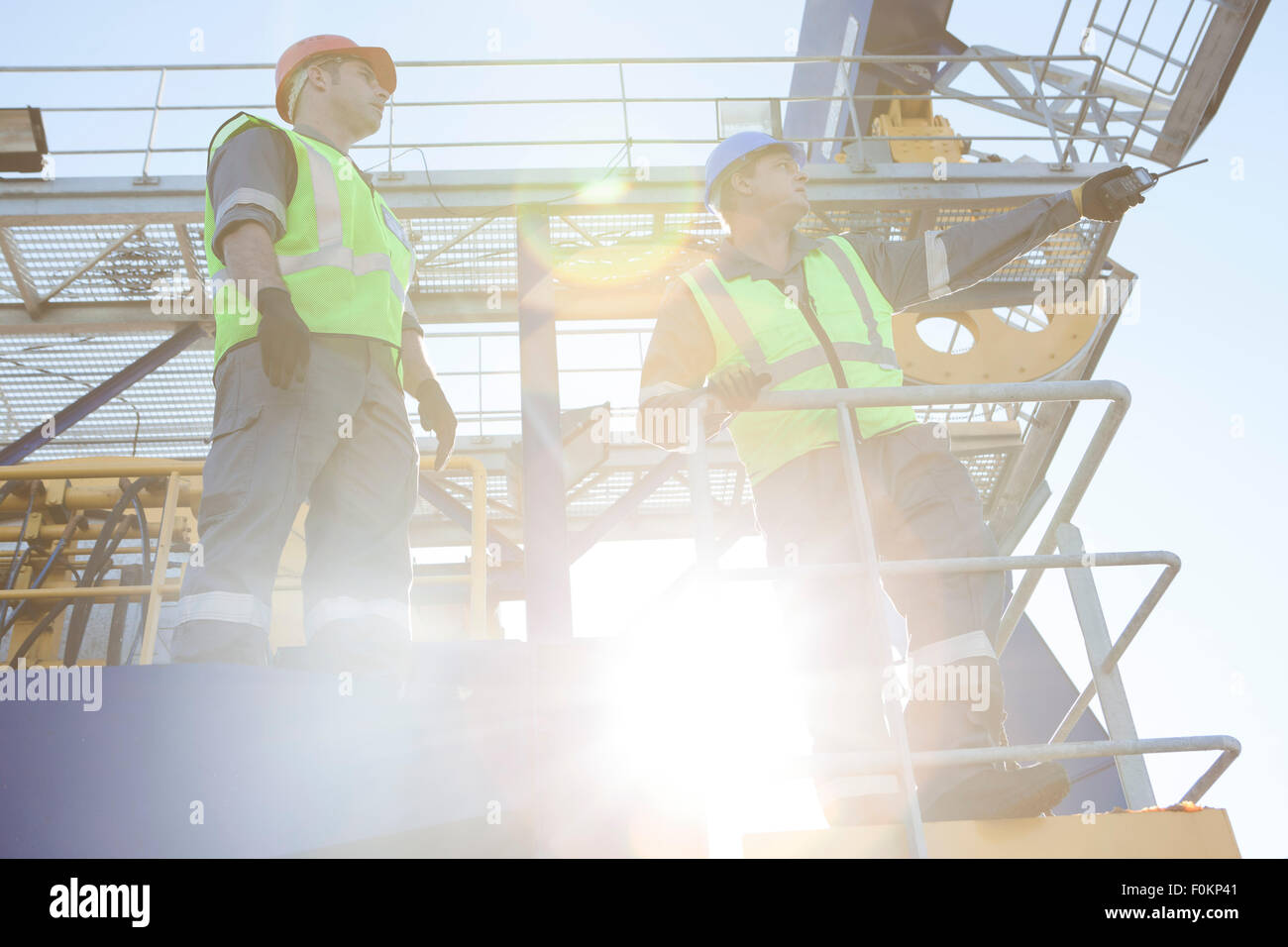 Crew working onboard a ship Stock Photo - Alamy
