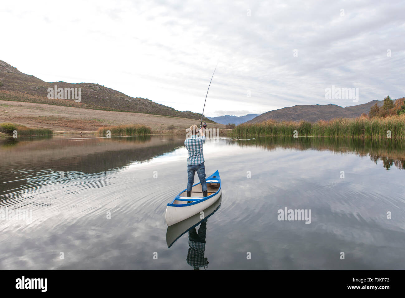Canoe fishing hi-res stock photography and images - Alamy