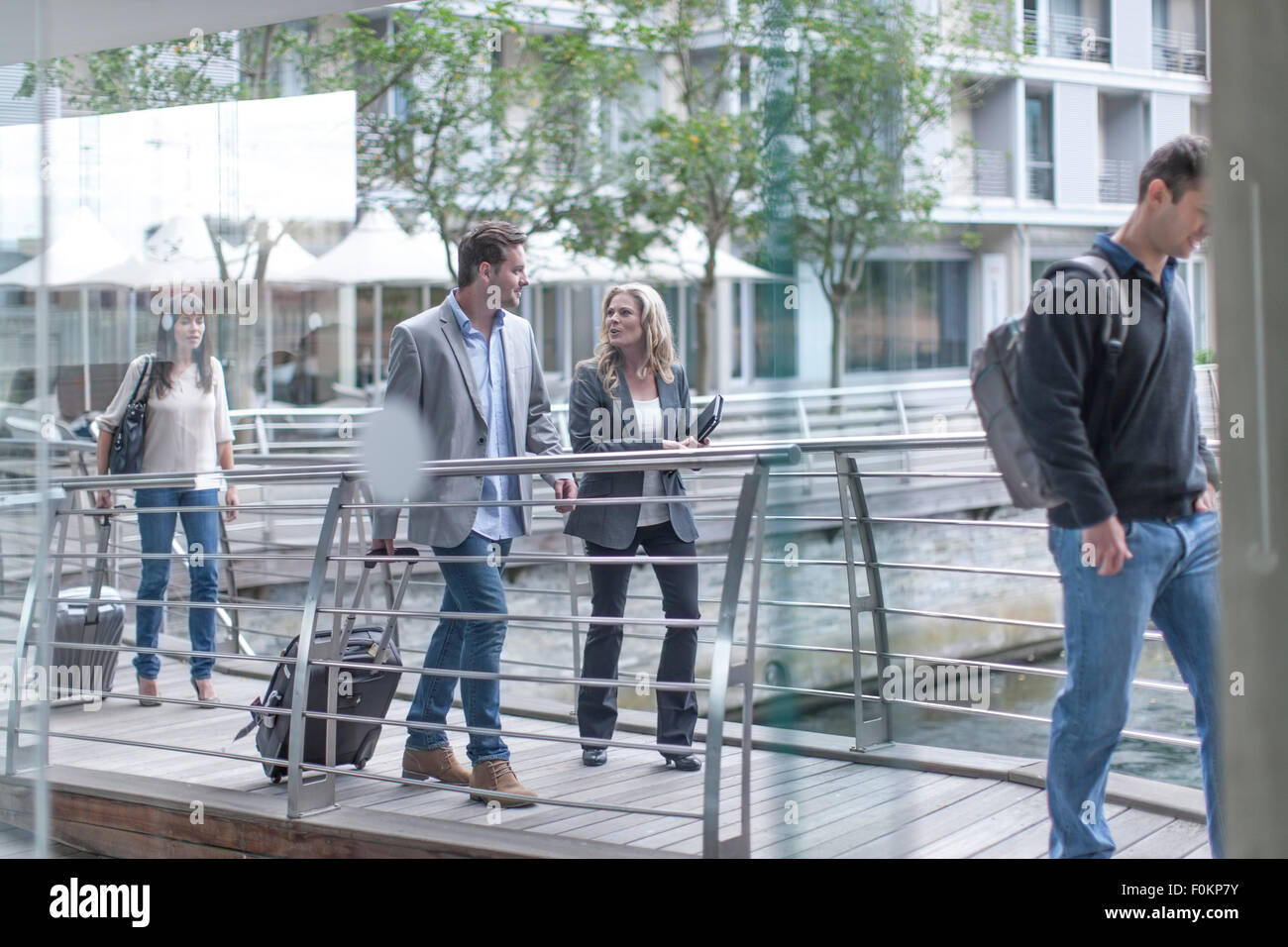 Colleagues on business trip Stock Photo - Alamy