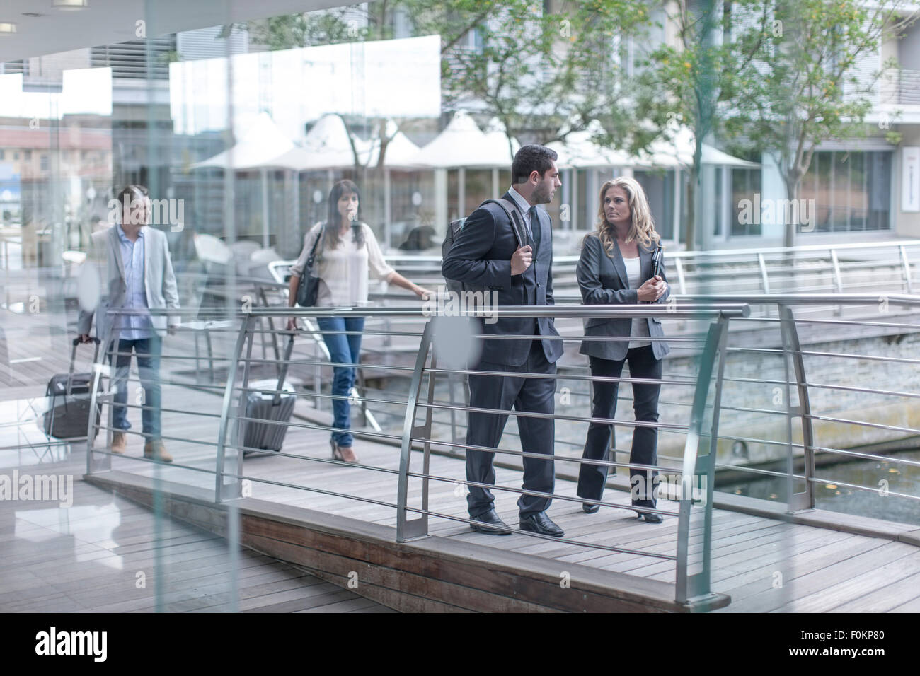 Colleagues on business trip Stock Photo - Alamy