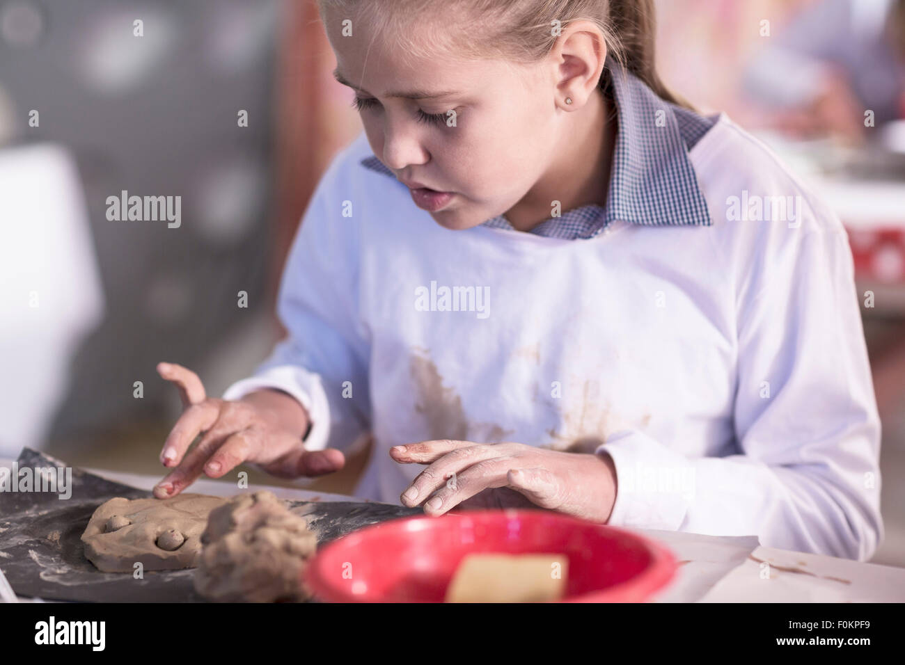 Child clay modeling class hi-res stock photography and images - Alamy