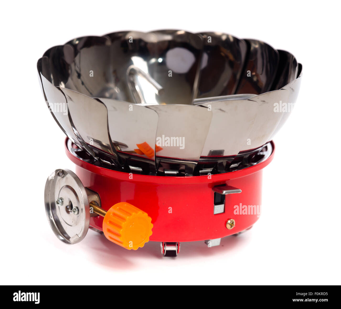 gas burner on a white background. Inventory travel Stock Photo - Alamy