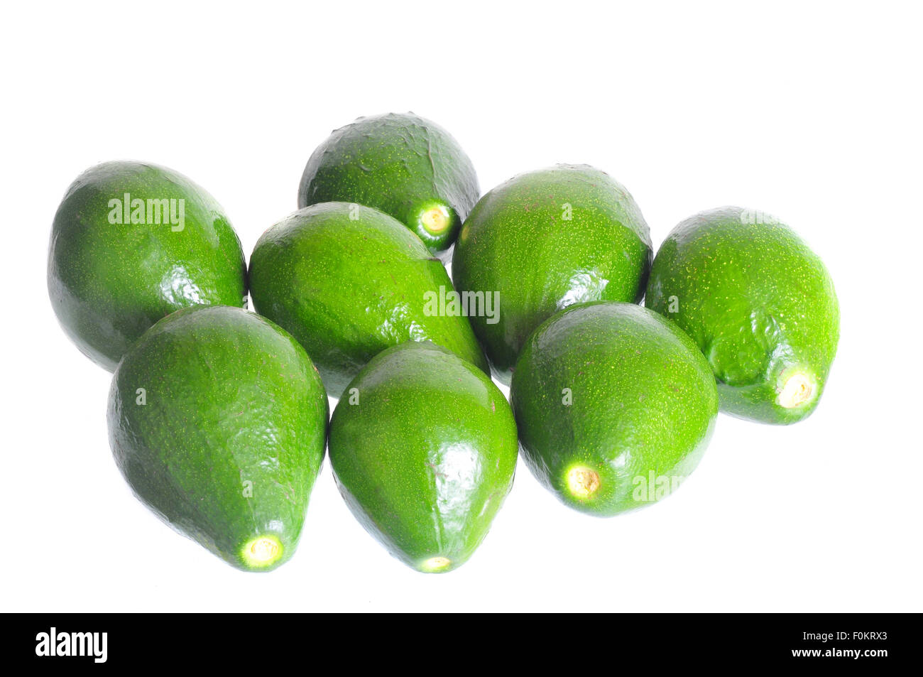 Group of avocados isolated on white Stock Photo - Alamy