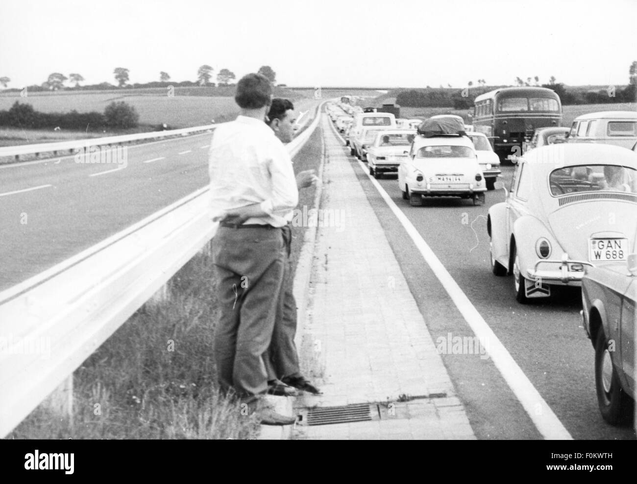 transport / transportation, car, traffic jam, standing traffic on the ...