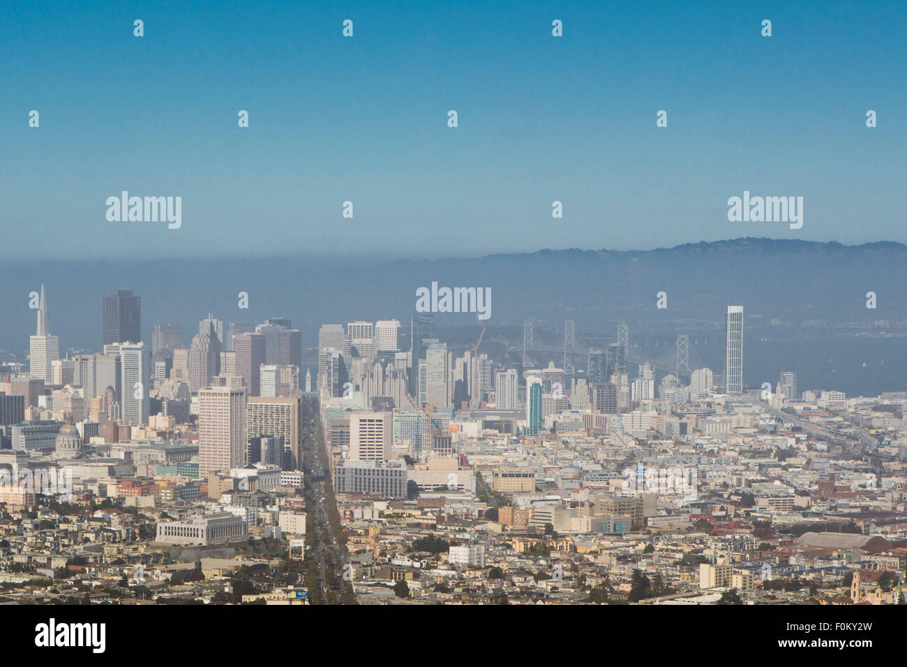 San Francisco, panoramic view of the Mission District Stock Photo - Alamy
