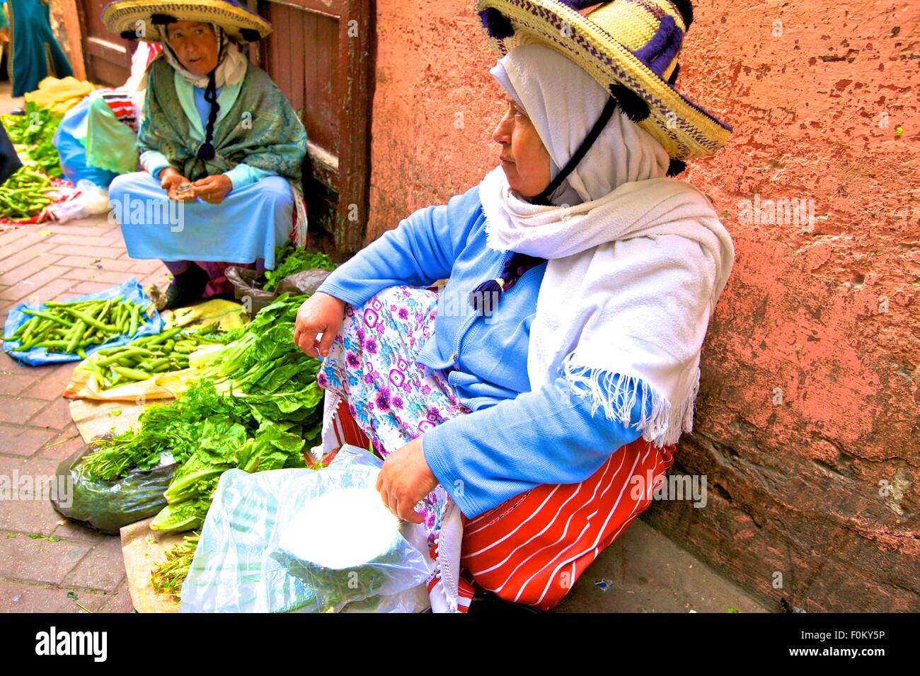 Berber Vendors at Market, Tangier, Morocco, North Africa Stock Photo ...