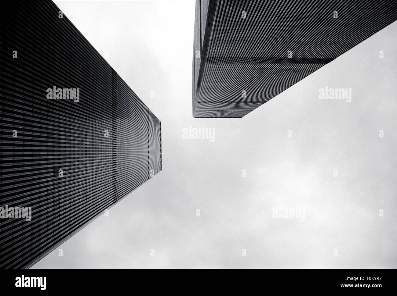 The Twin Towers of the World Trade Center in 1991, New-York, United ...