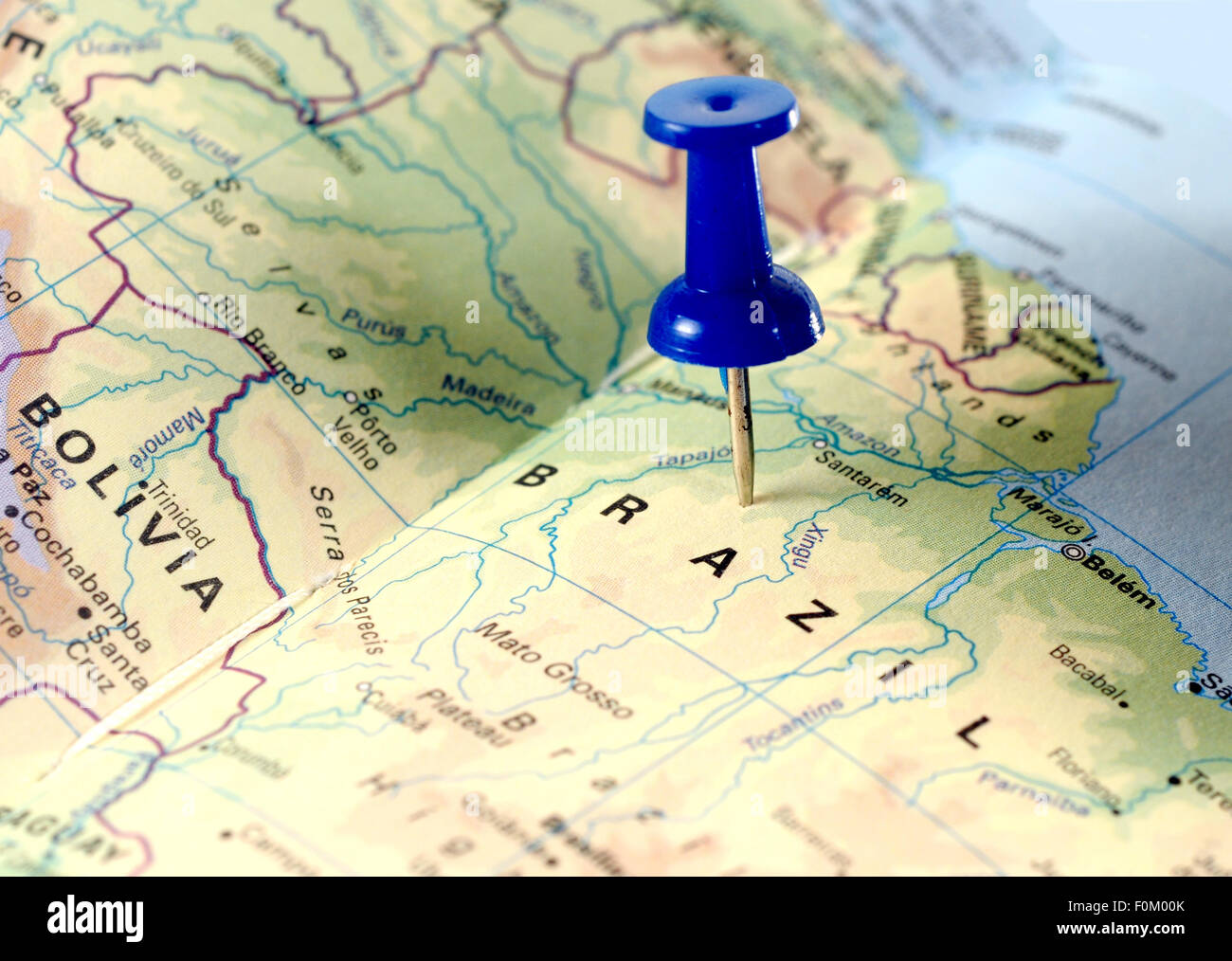 Amazonia south america map hi-res stock photography and images - Alamy