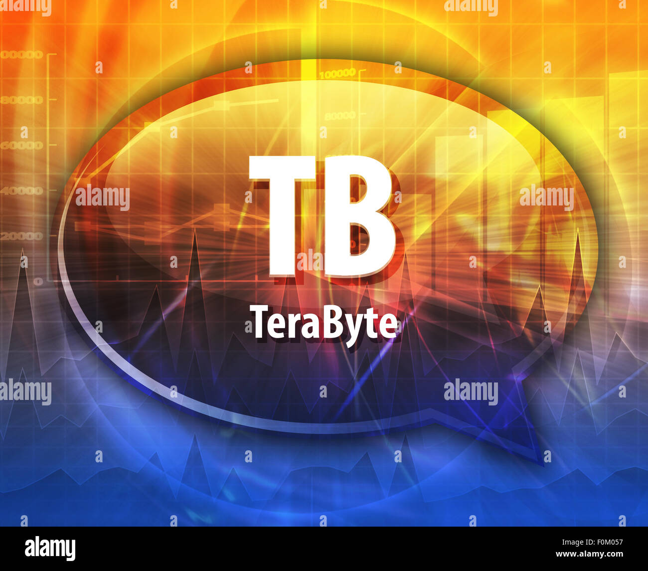 Speech bubble illustration of information technology acronym ...