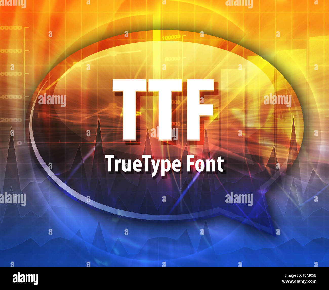 Speech bubble illustration of information technology acronym ...