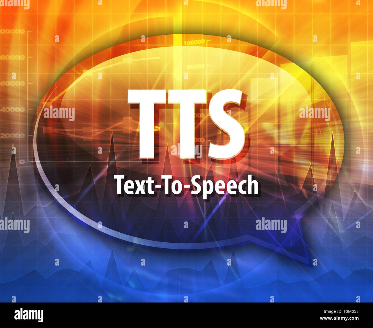 Speech bubble illustration of information technology acronym ...