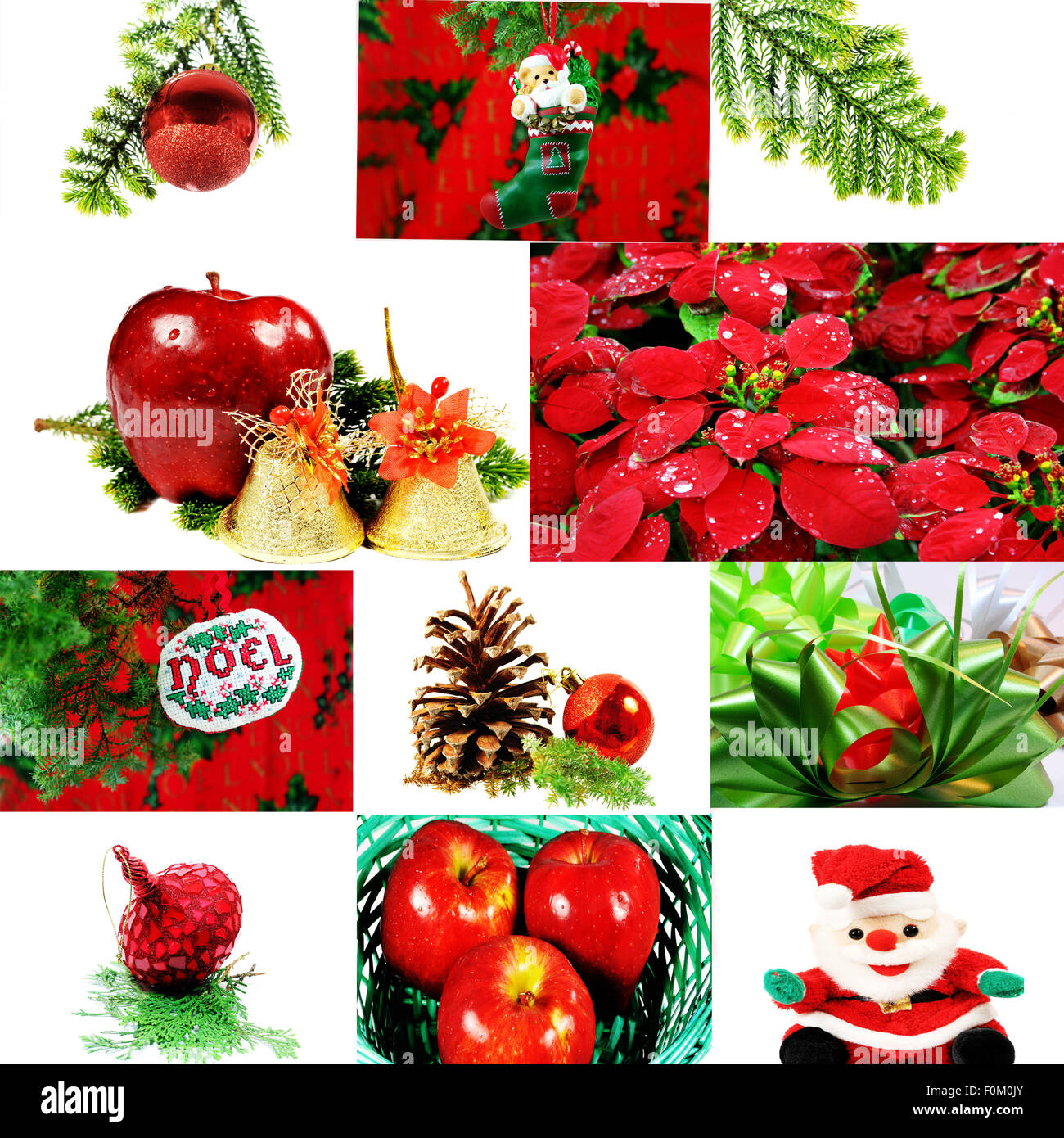 Beautifull collection of christmas photos together in a collage Stock ...