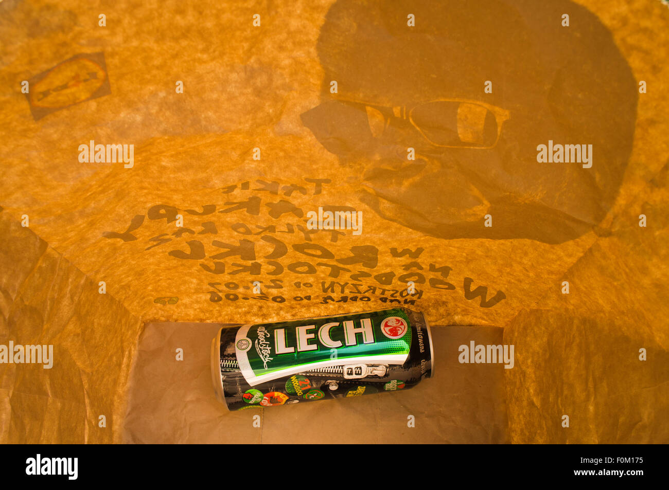 Lech Beer can, Leszek, tin, cans, tins, Aluminium, Al, WOODSTOCK ...