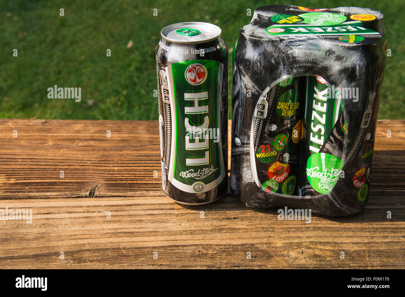 Lech Beer can, Leszek, tin, cans, tins, Aluminium, Al, WOODSTOCK ...