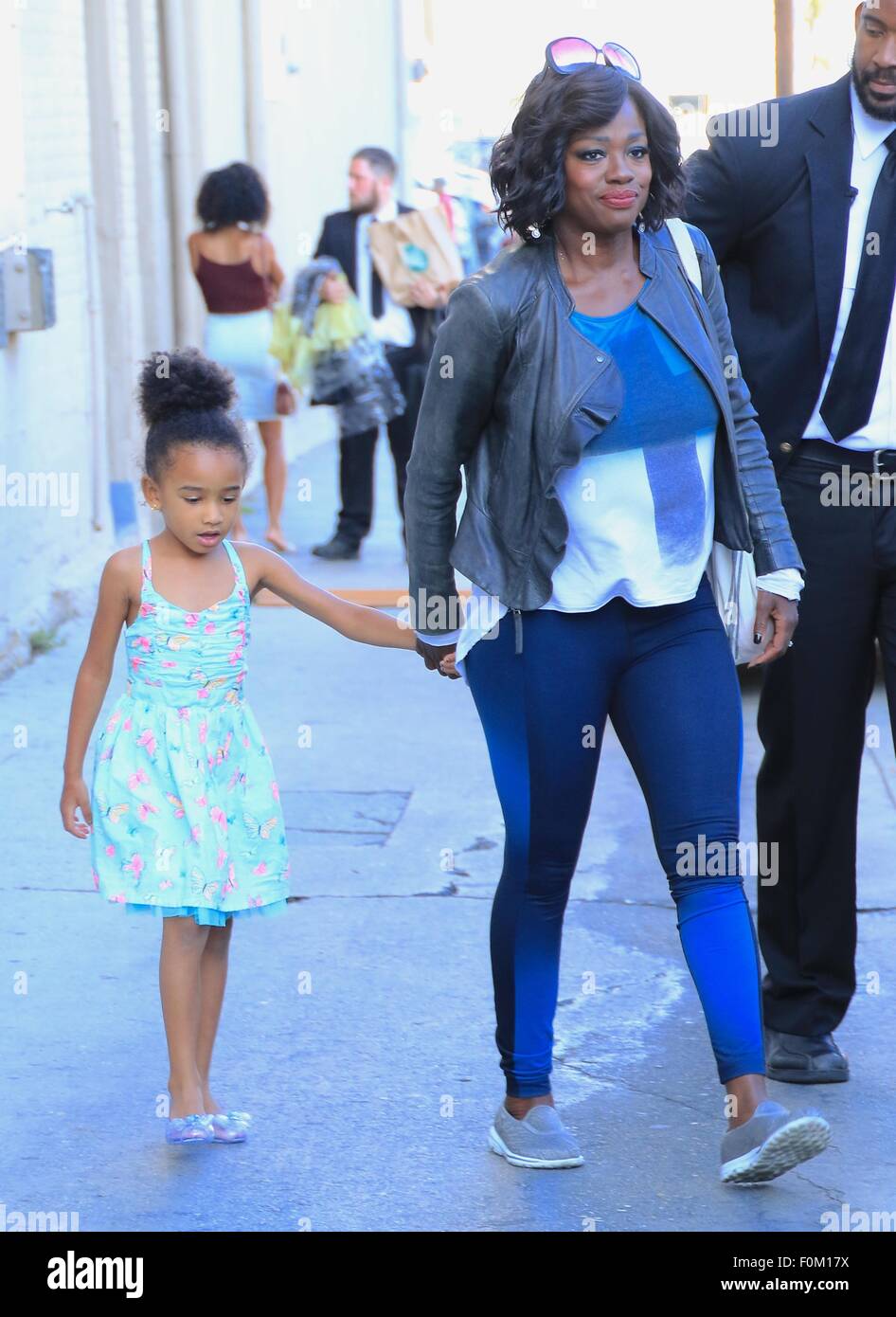 Viola Davis arrives at the ABC studios to record 'Jimmy Kimmel Live ...