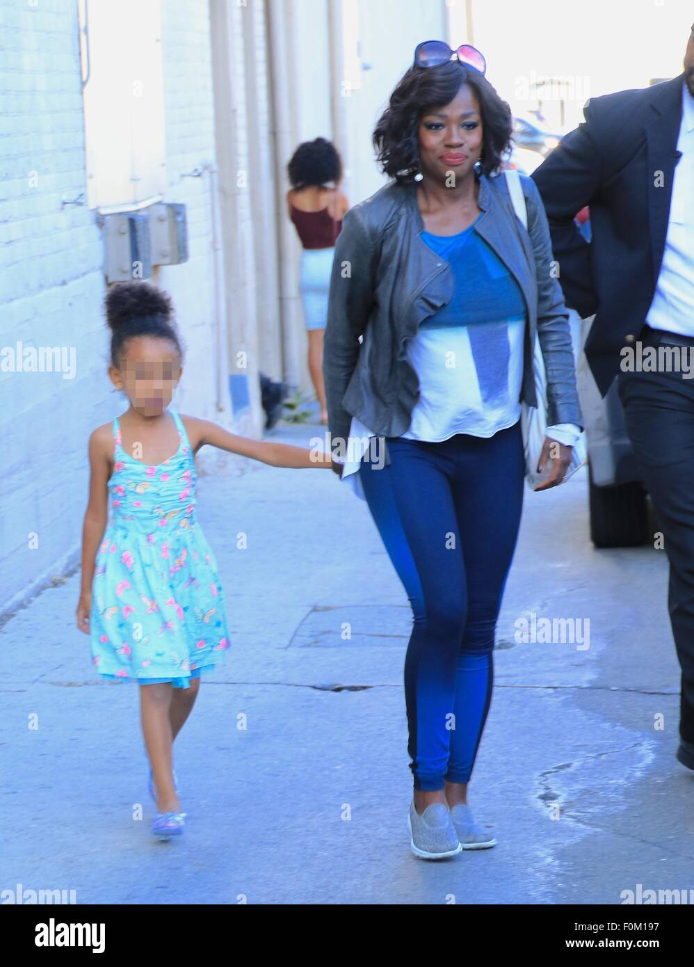 Viola Davis arrives at the ABC studios to record 'Jimmy Kimmel Live ...