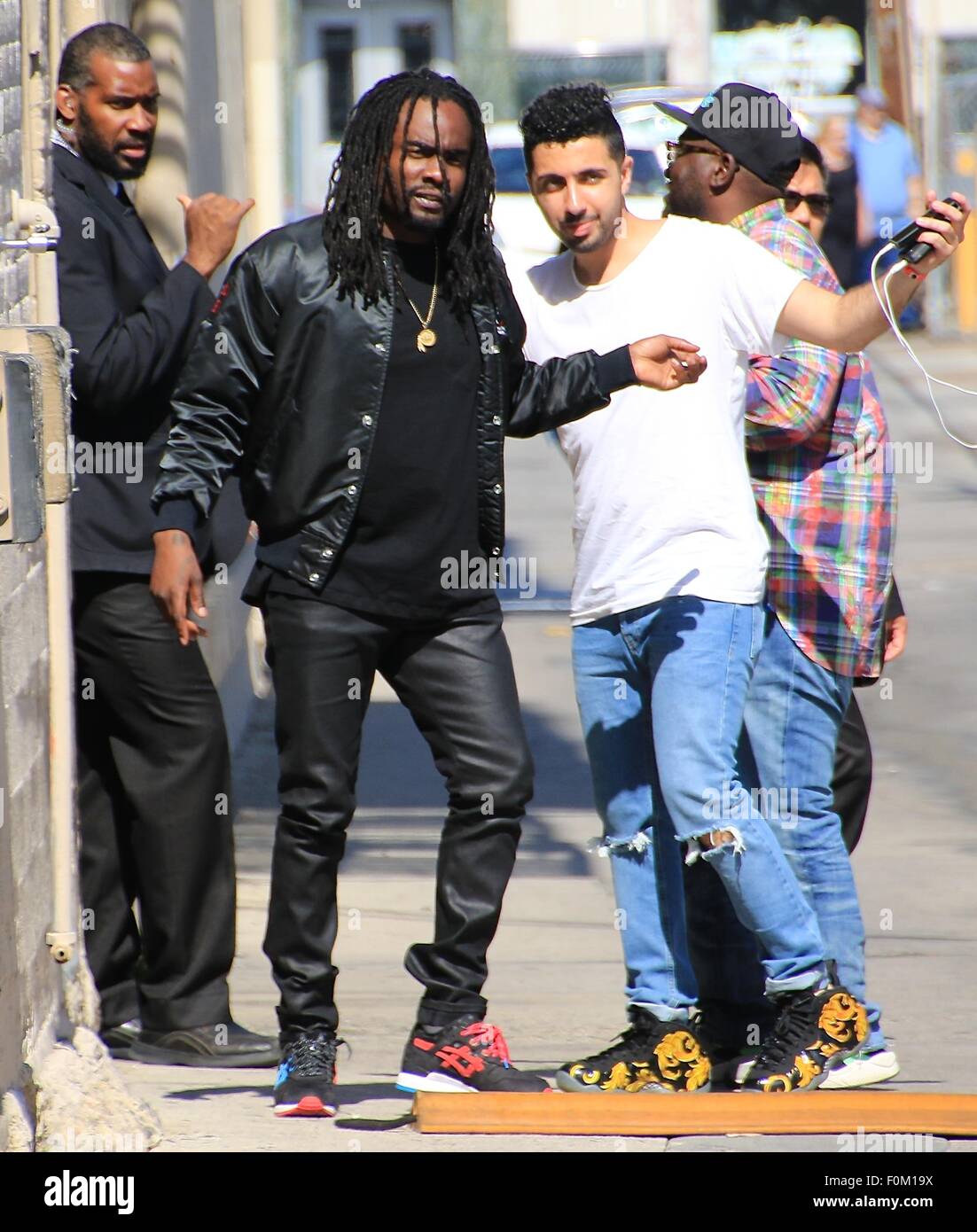 Wale arrives at the ABC studios to record 'Jimmy Kimmel Live ...