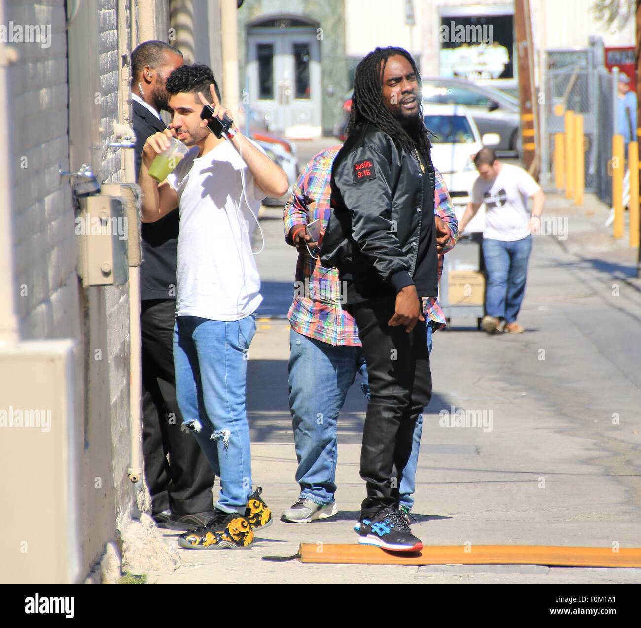 Wale arrives at the ABC studios to record 'Jimmy Kimmel Live ...