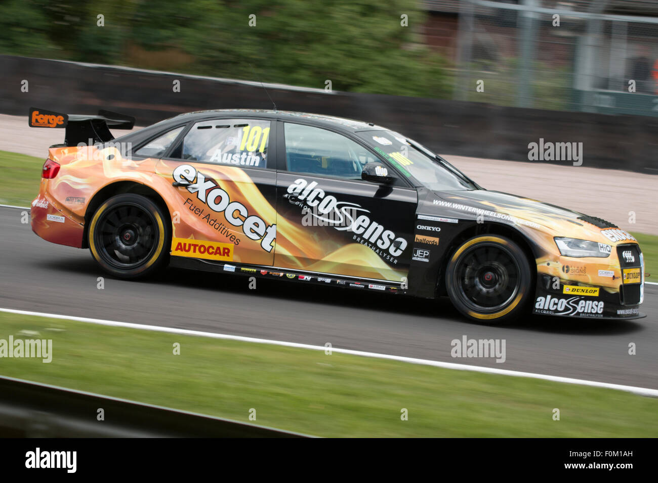 Rob Austin at Druids in his Exocet AlcoSense Audi A4 Sherman Oulton ...