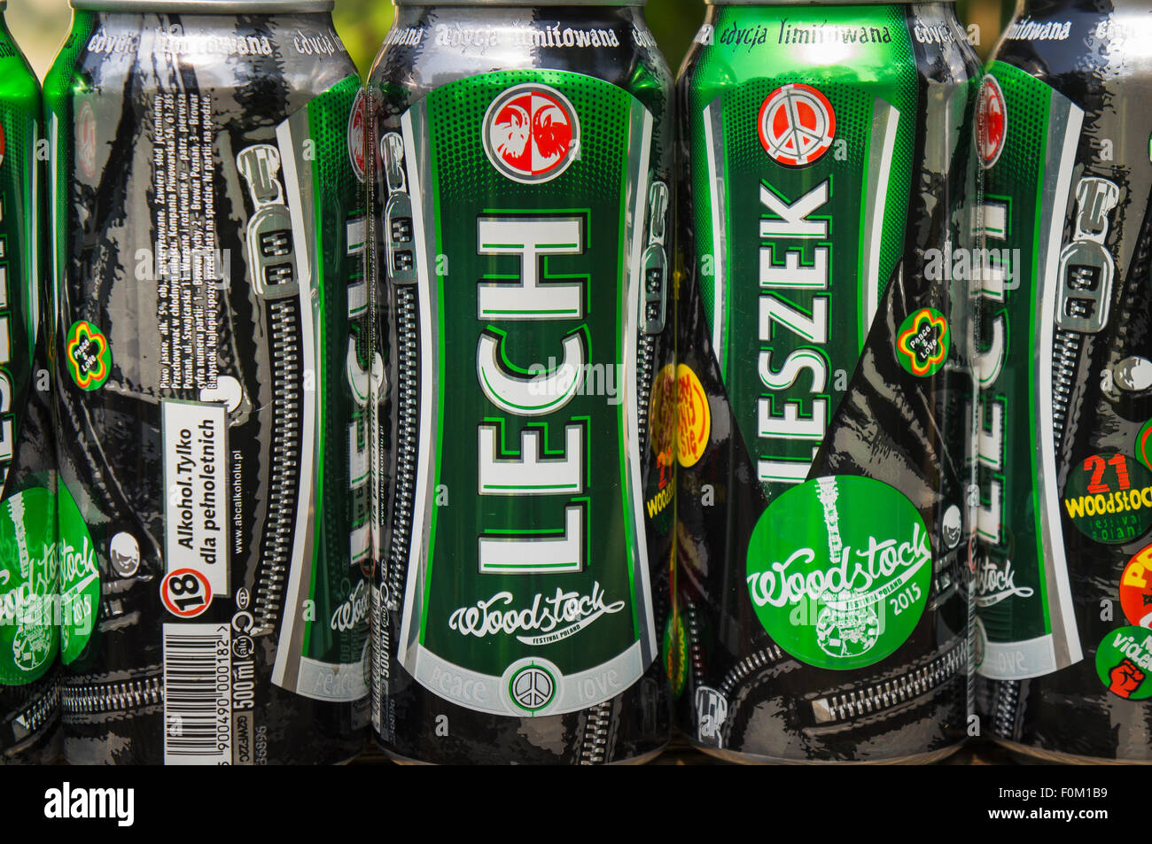 Lech Beer can, Leszek, tin, cans, tins, Aluminium, Al, WOODSTOCK ...