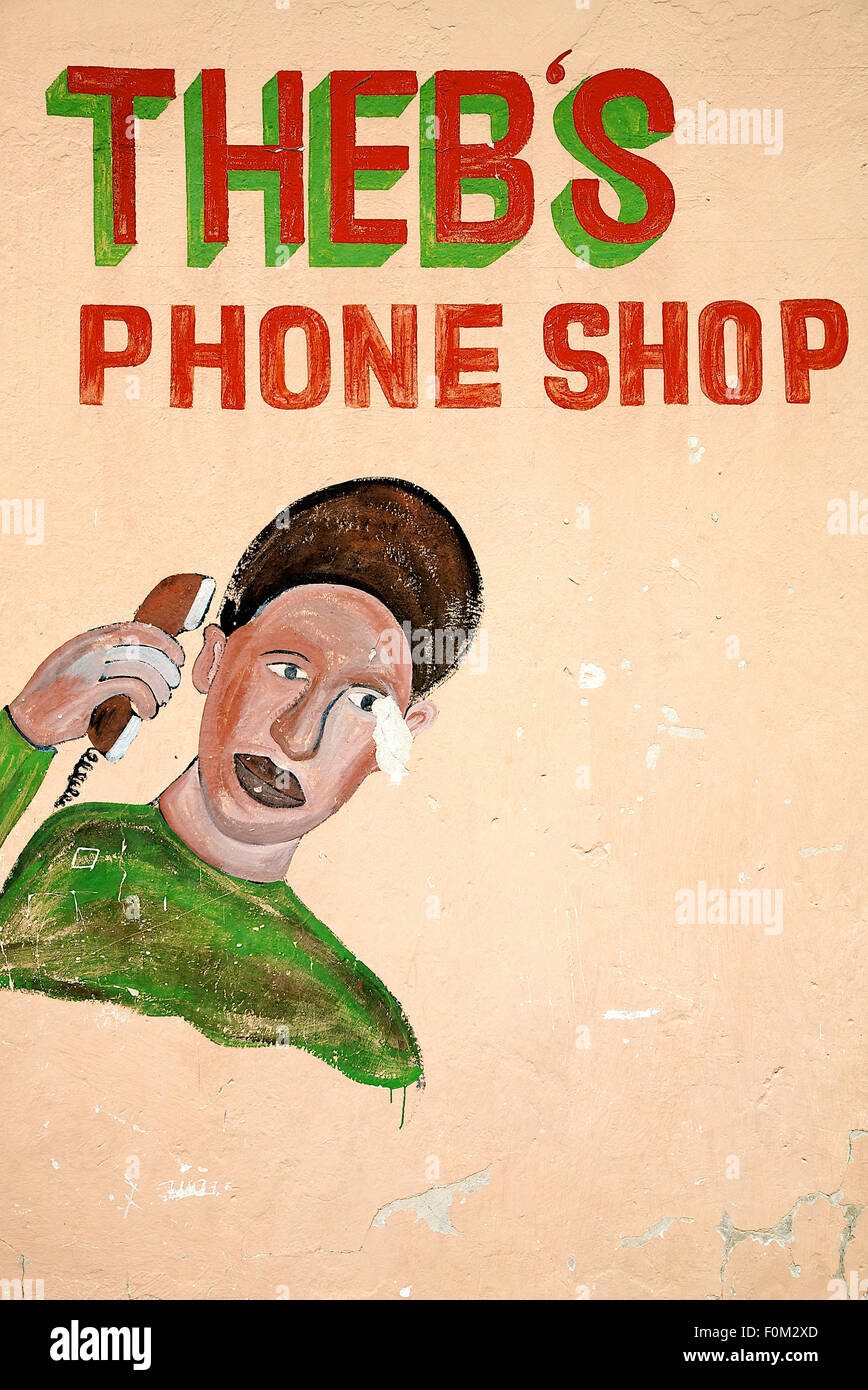 Phone shop signboard Stock Photo - Alamy