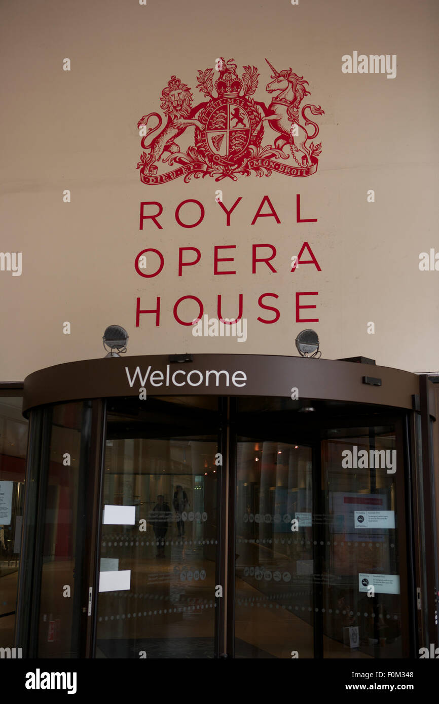 Royal Opera House sign and logo Stock Photo - Alamy