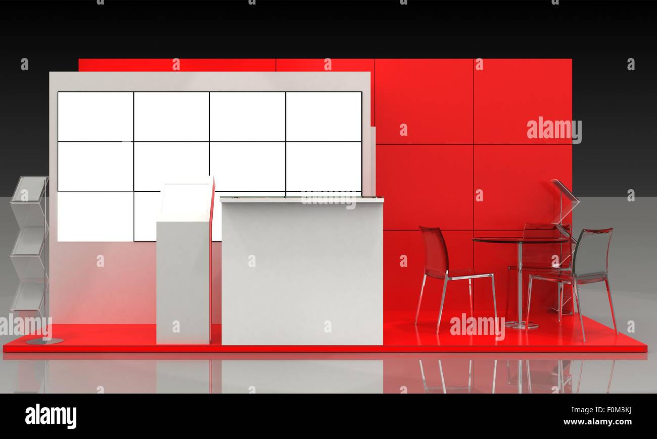 Exhibition Stand Interior-Exterior Sample Stock Photo - Alamy