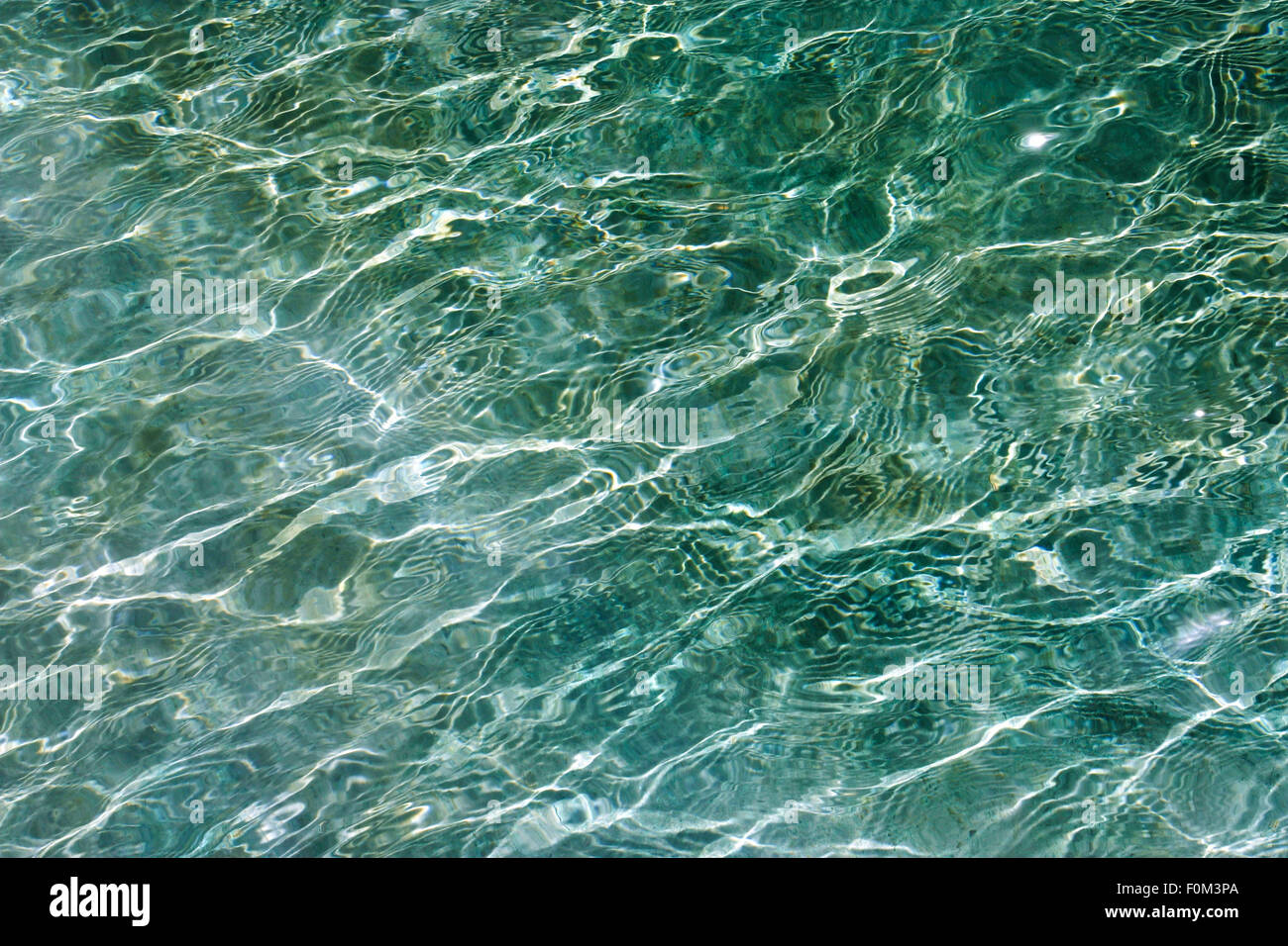 Blue rippling water, reflection into the swimming pool Stock Photo - Alamy