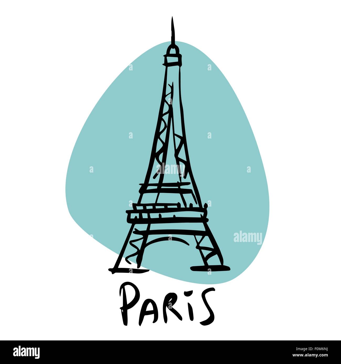 Eiffel tower line Cut Out Stock Images & Pictures - Alamy