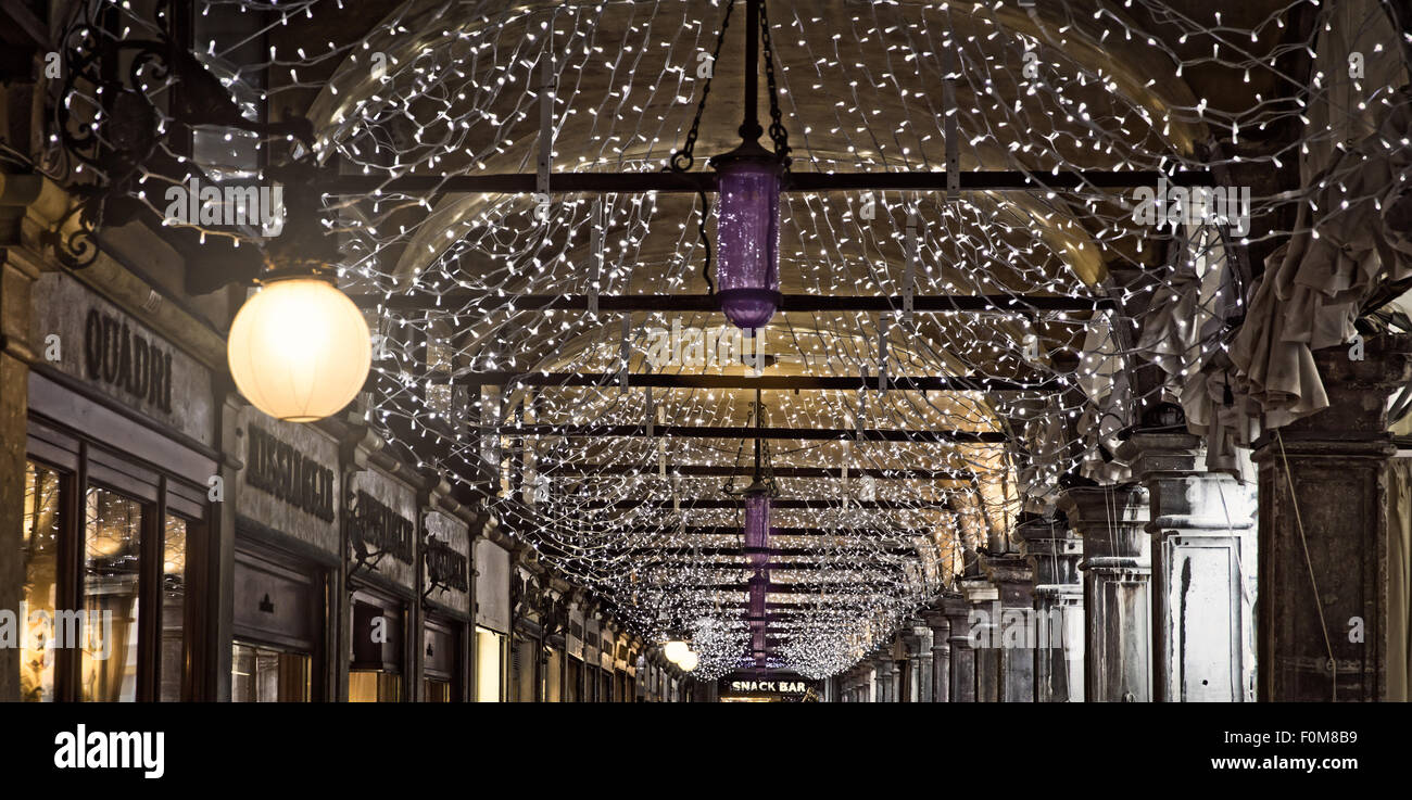 Carnival lighting at the Venice Carnival Stock Photo - Alamy