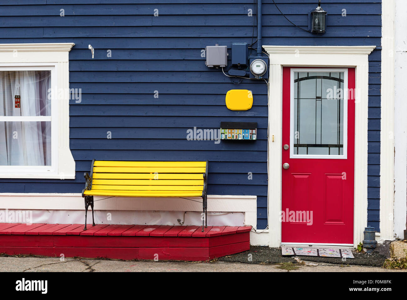 Colorful architecture in Newfoundland houses Stock Photo - Alamy