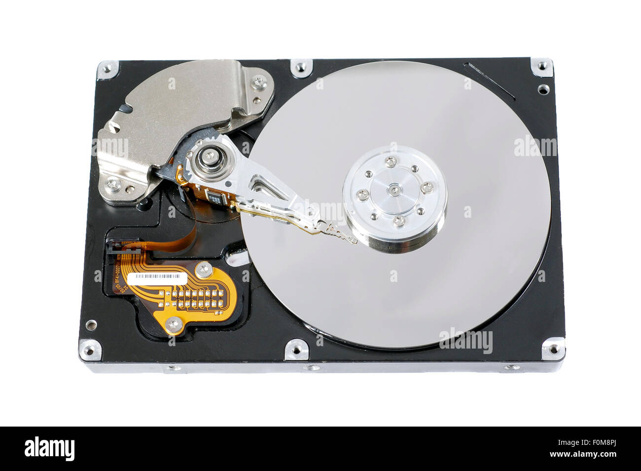 Hard disc isolated on a white background Stock Photo - Alamy