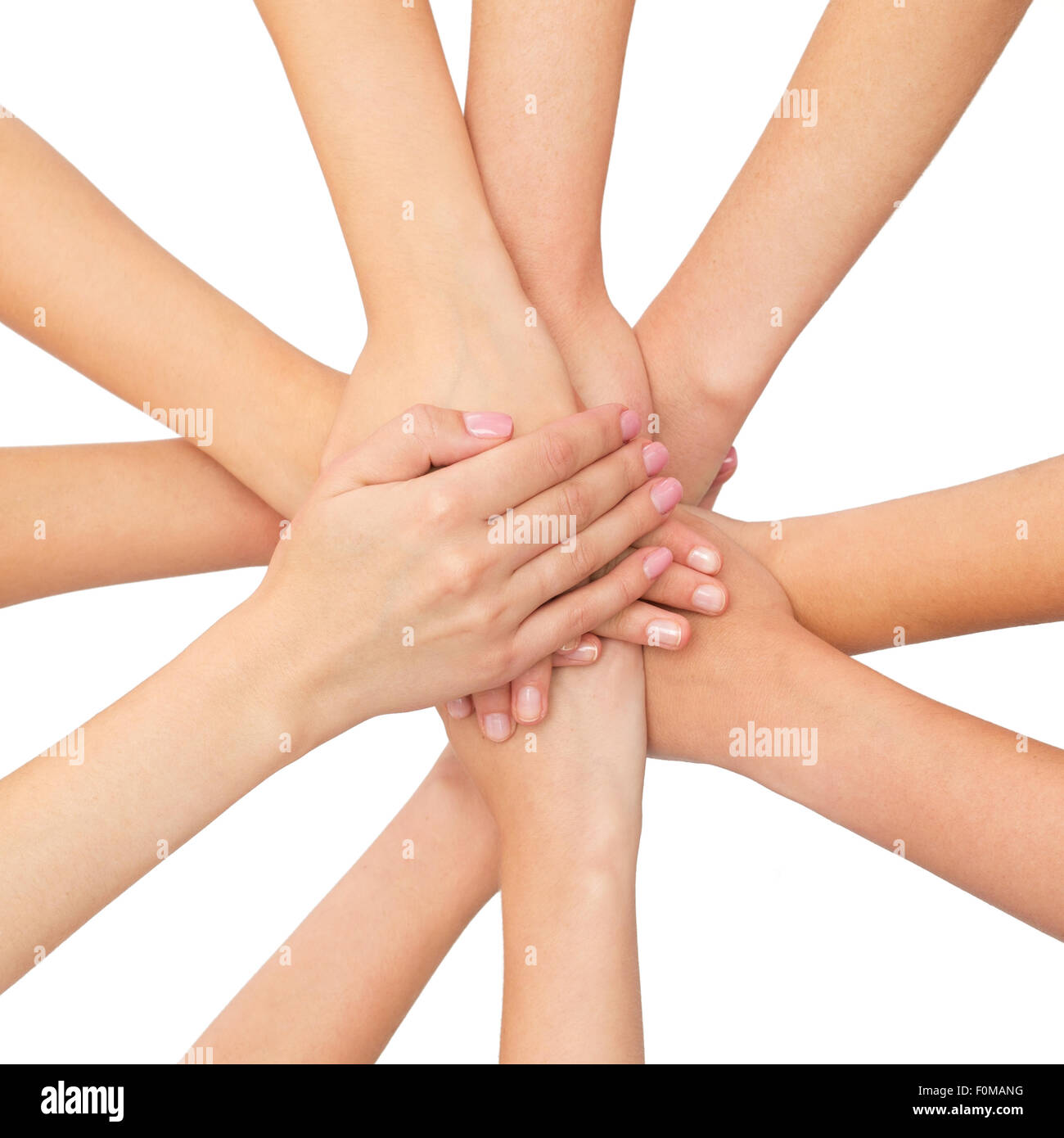 Supporting body on hands hi-res stock photography and images - Alamy