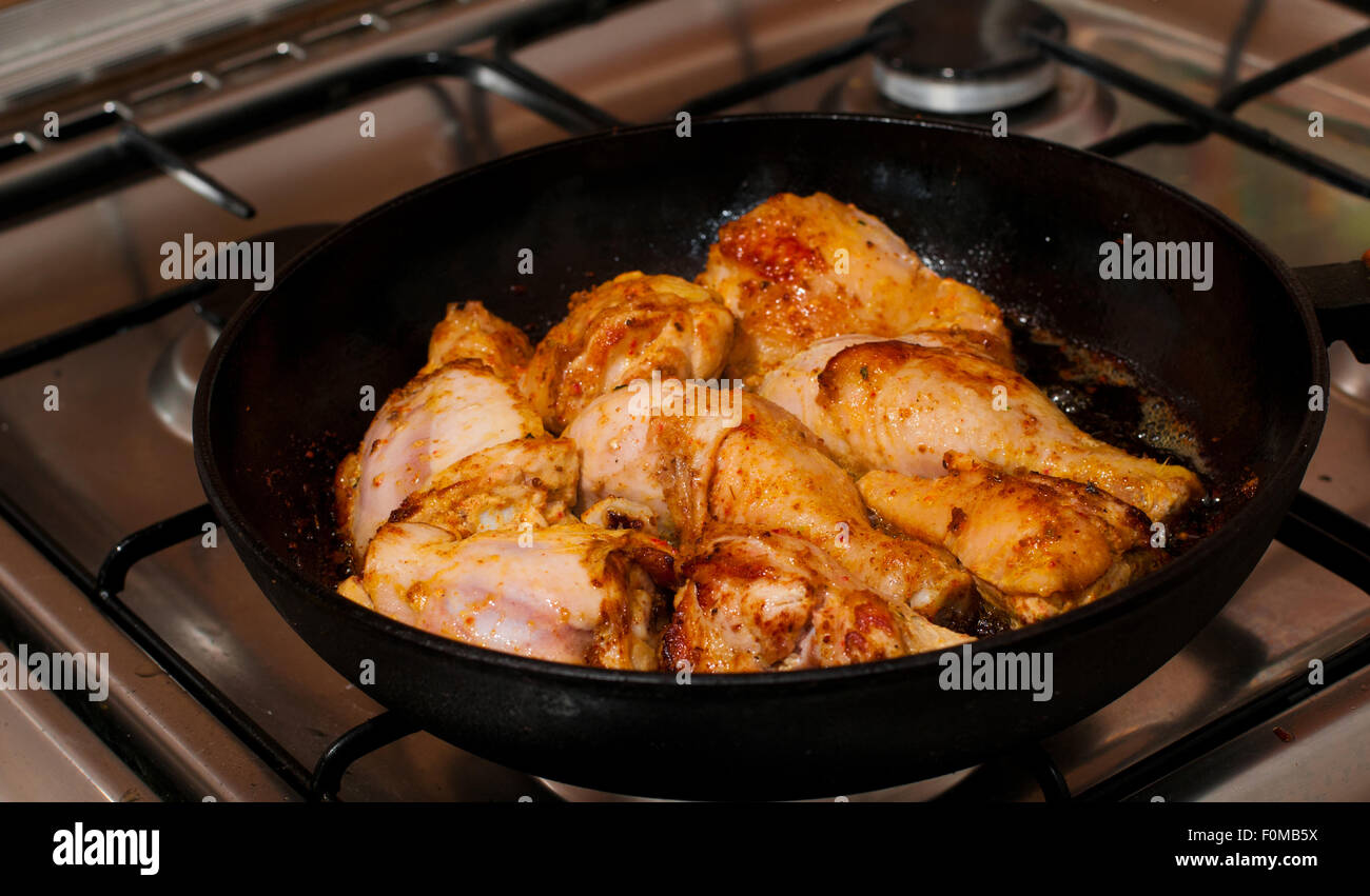 Many tasty chicken nuggets hi-res stock photography and images - Alamy
