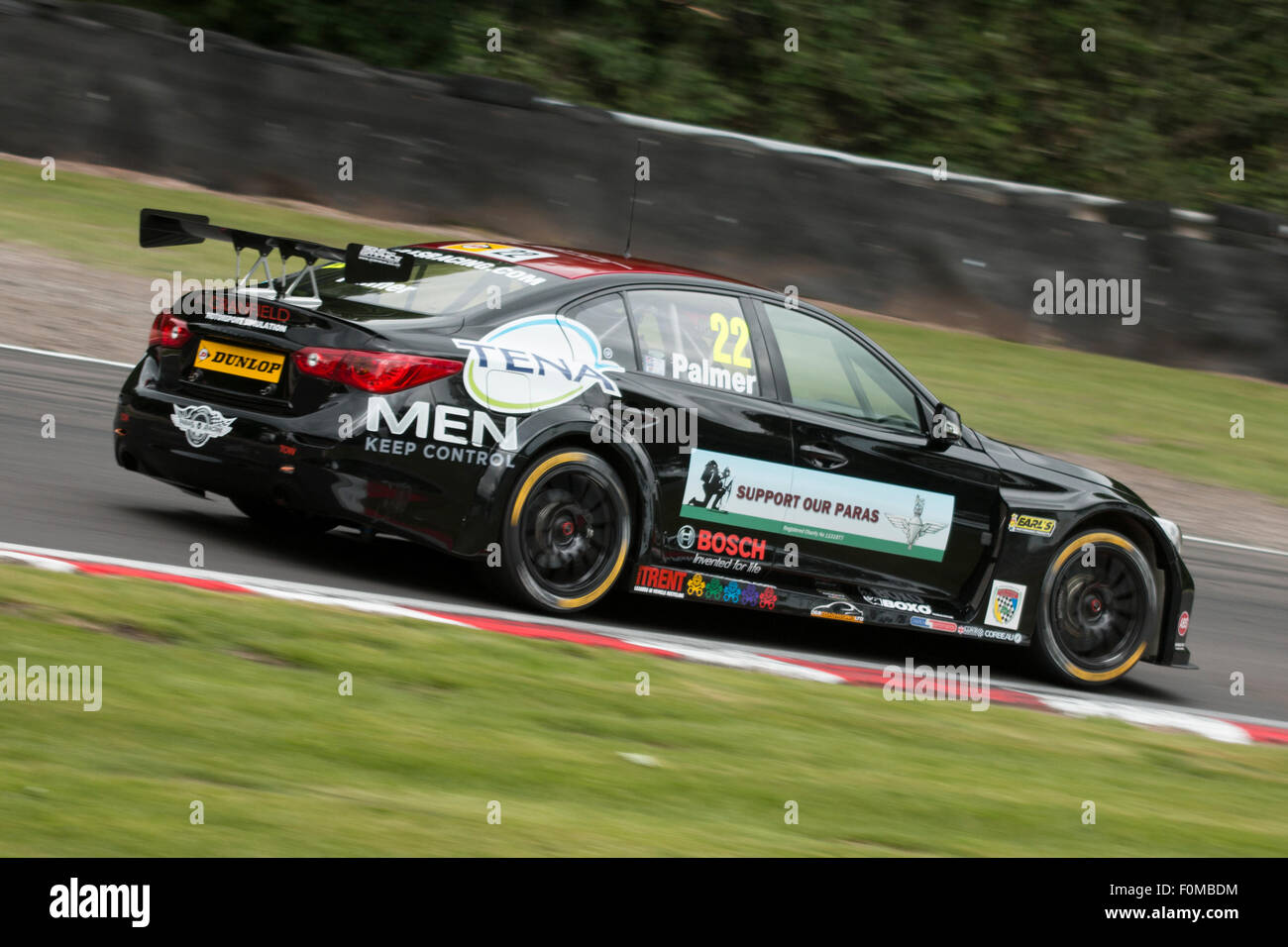 Derek Palmer Jr at Druids in the Team Support Our Paras Racing Infiniti ...