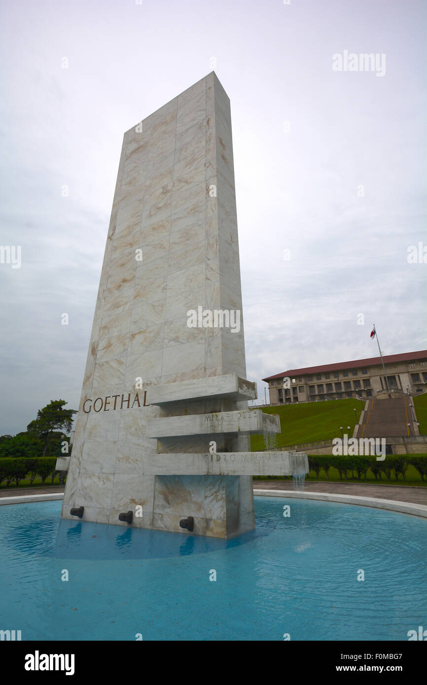 Monument constructed in the memory of George Goethals a civil engineer ...