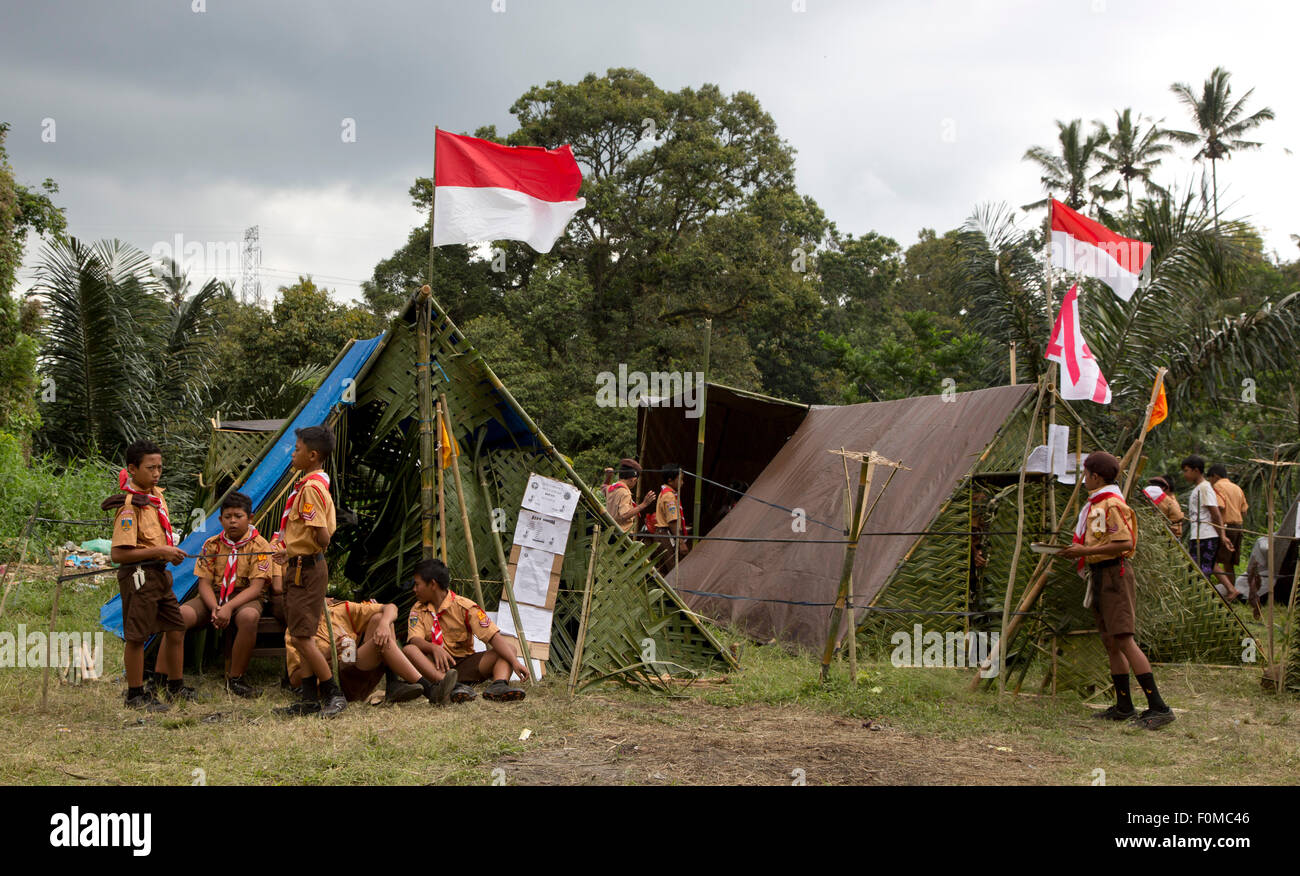 Balinese scout camp Stock Photo - Alamy