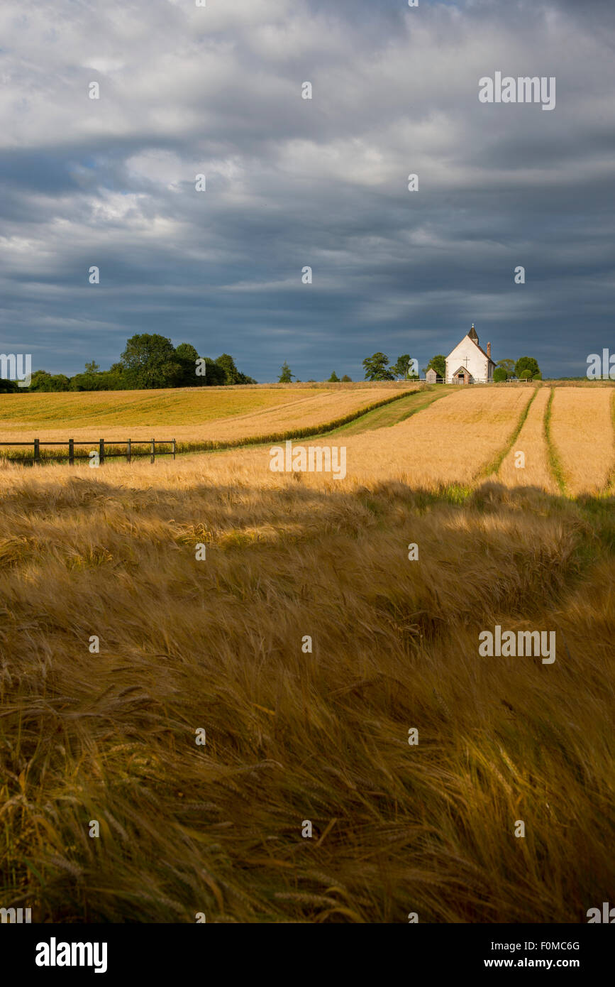 St Hubert's Church in Idsworth in Hampshire Stock Photo - Alamy