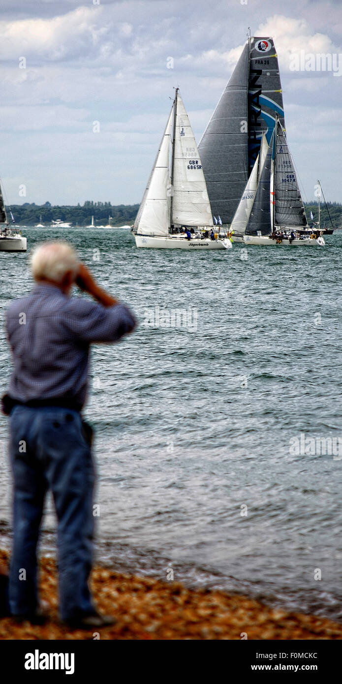 The start of the Fastnet 2015 race is closely watched with the French ...