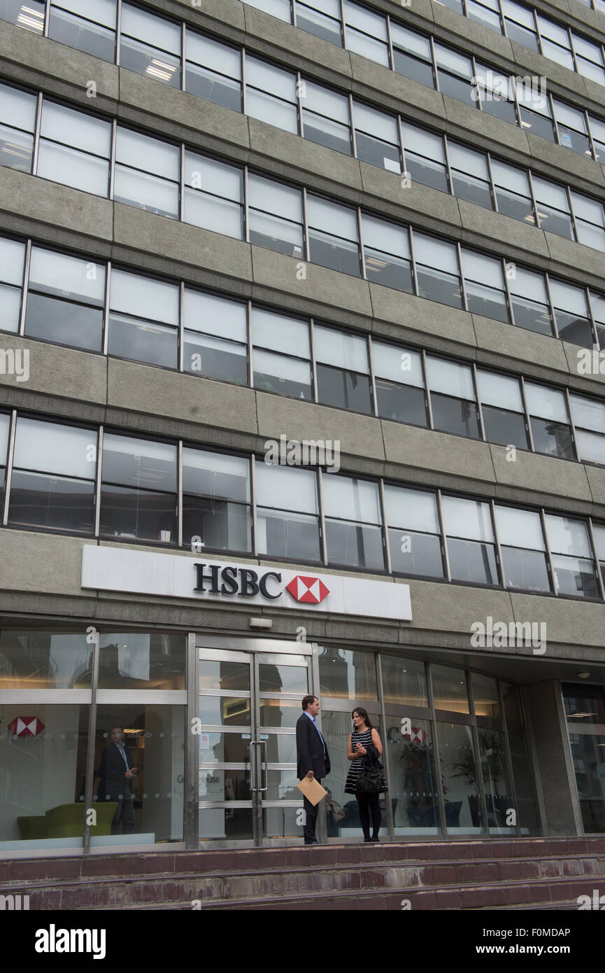 HSBC building on Silver Street Head in Sheffield Thousnds of job cuts ...