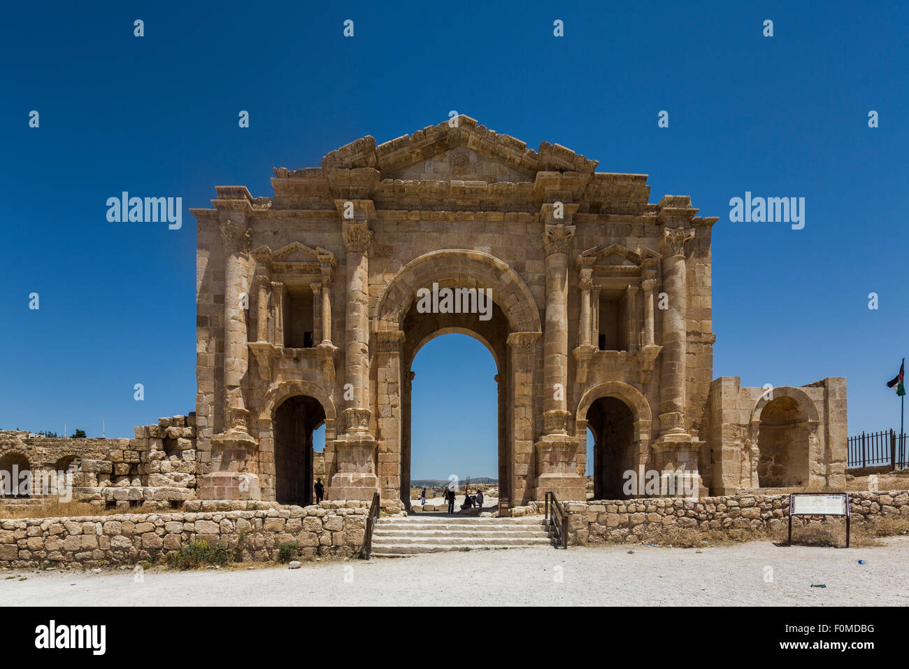 The Arch of Hadrian, Jerash, Jordan Stock Photo - Alamy