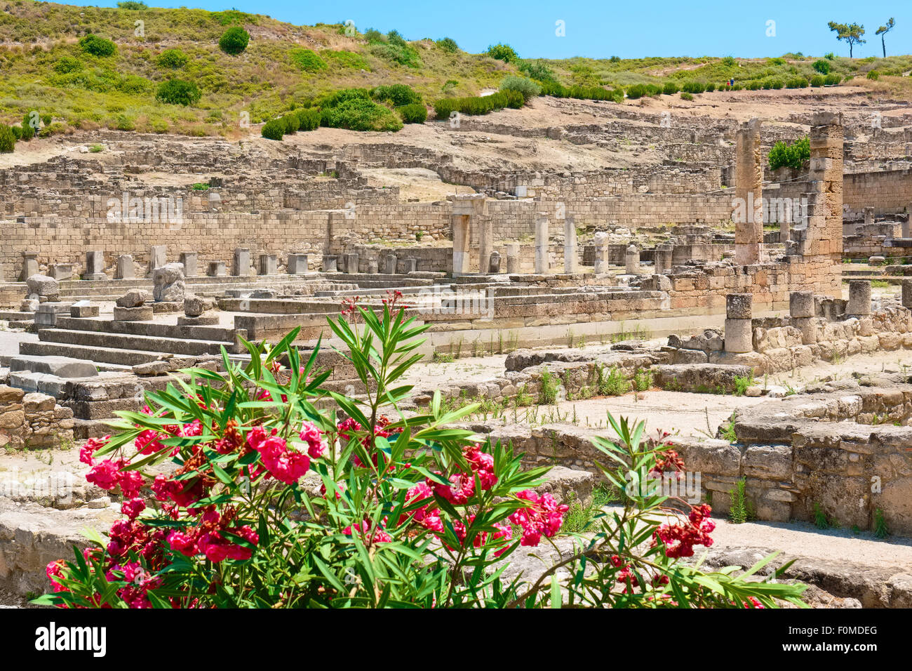 Kamiros ruins. Rhodes, Greece Stock Photo - Alamy