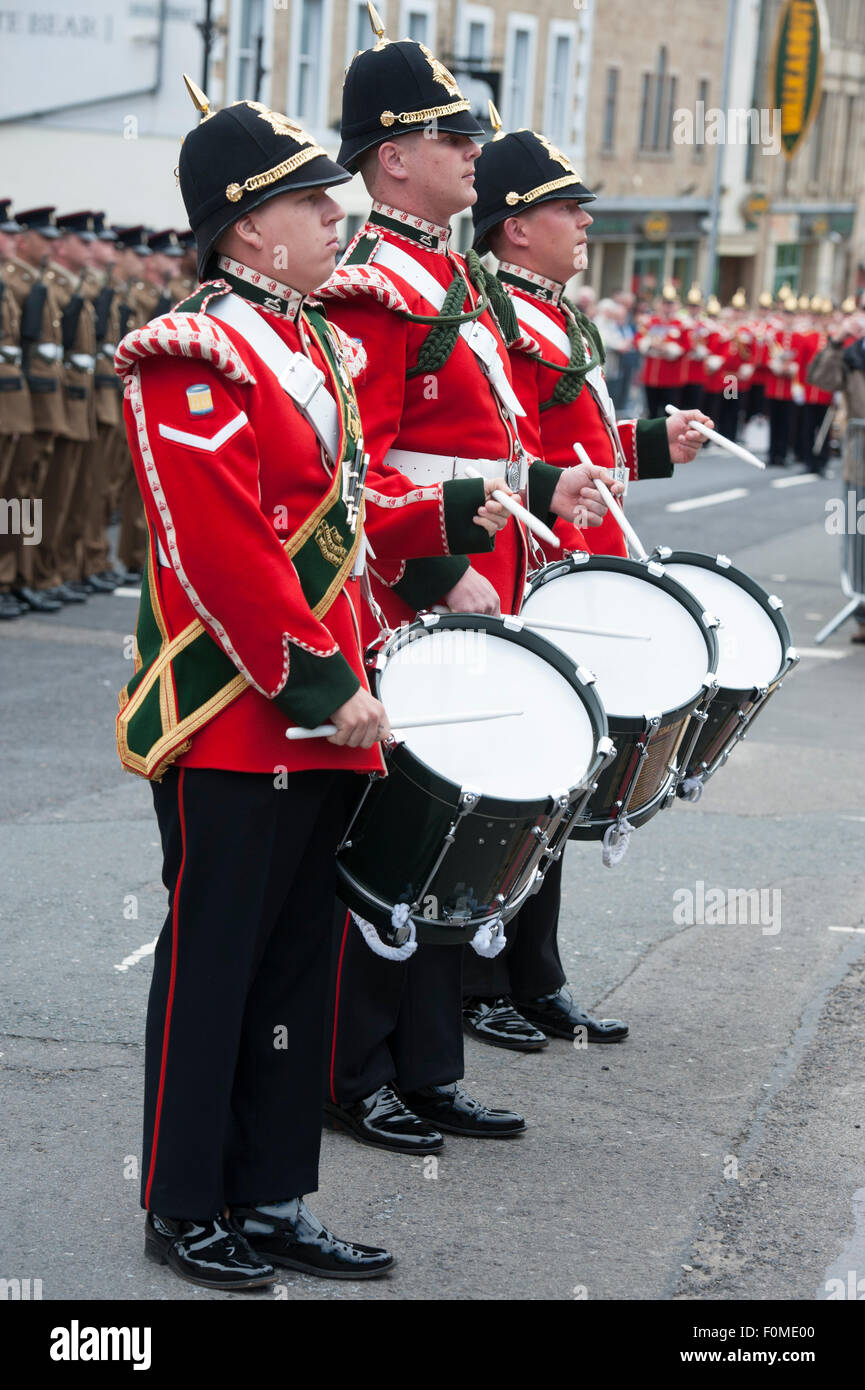 Yorkshire Regiment Freedom Parade In Barnsley Town Centre Stock Photo