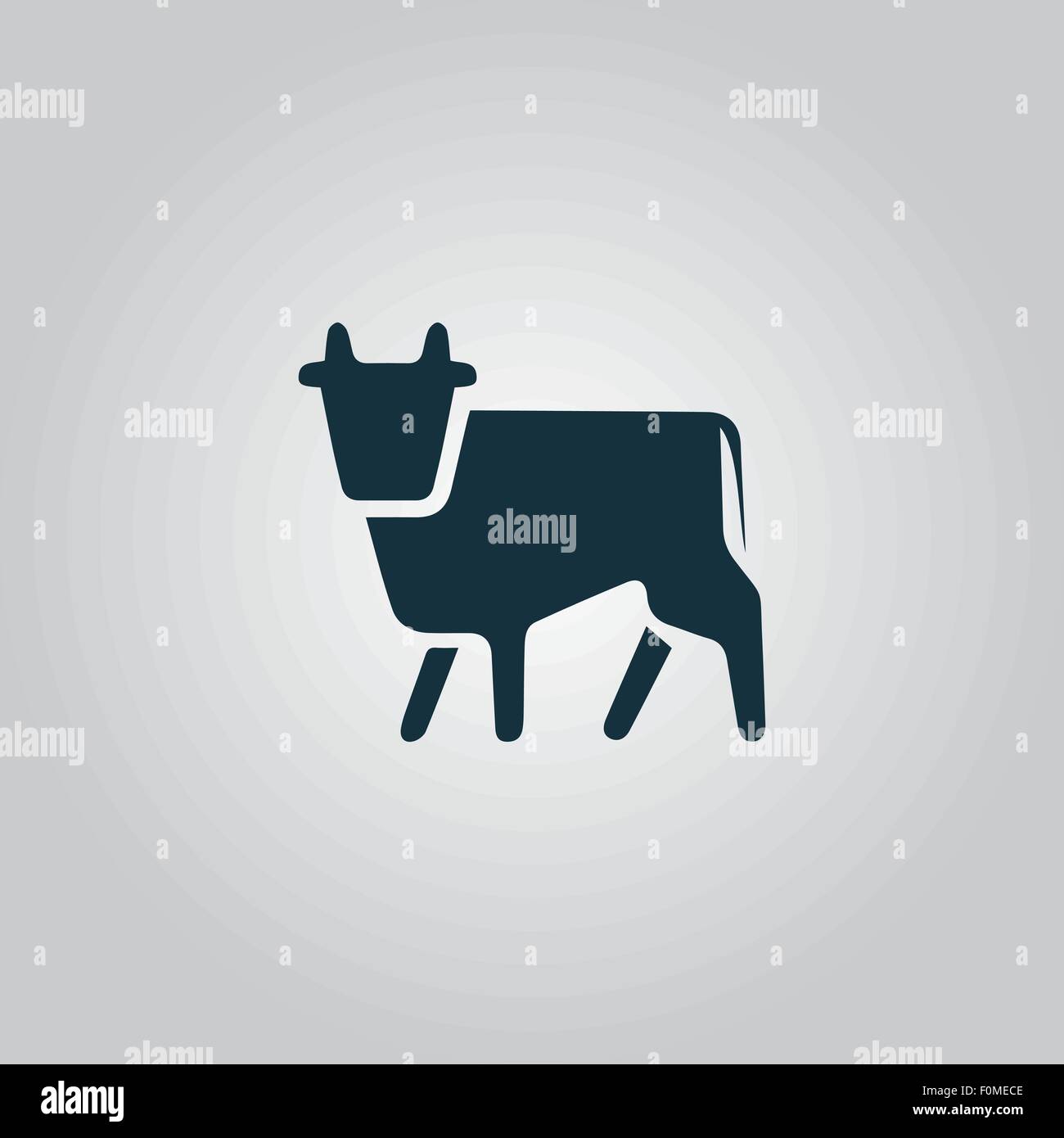 Animal cow road sign Stock Vector Images - Alamy