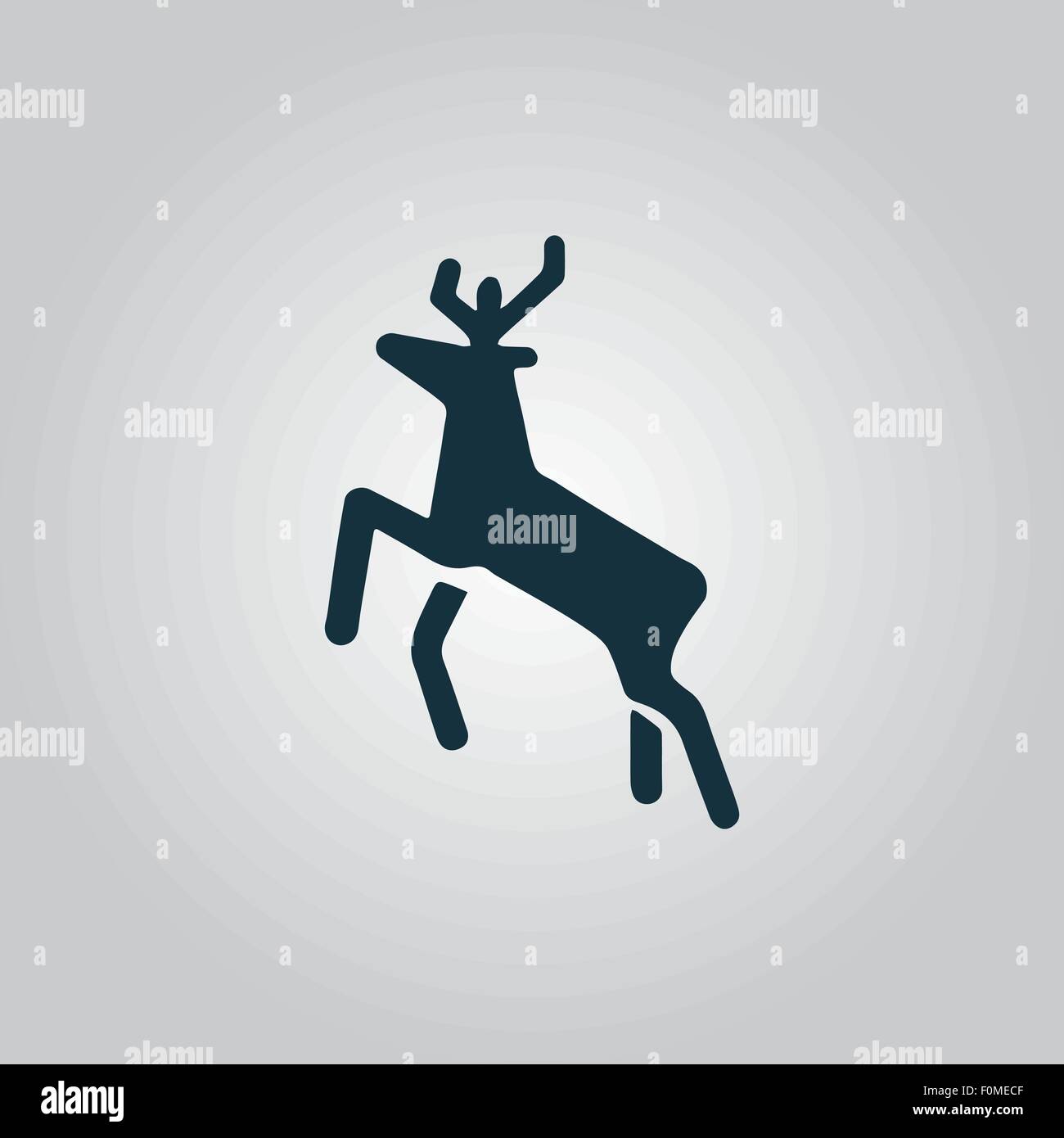 Deer icon vector Stock Vector Image & Art - Alamy