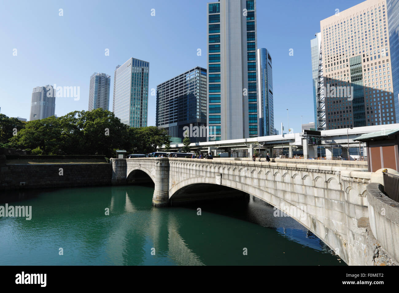 Otemon-Bashi Bridge and Tokyo skyline Stock Photo - Alamy
