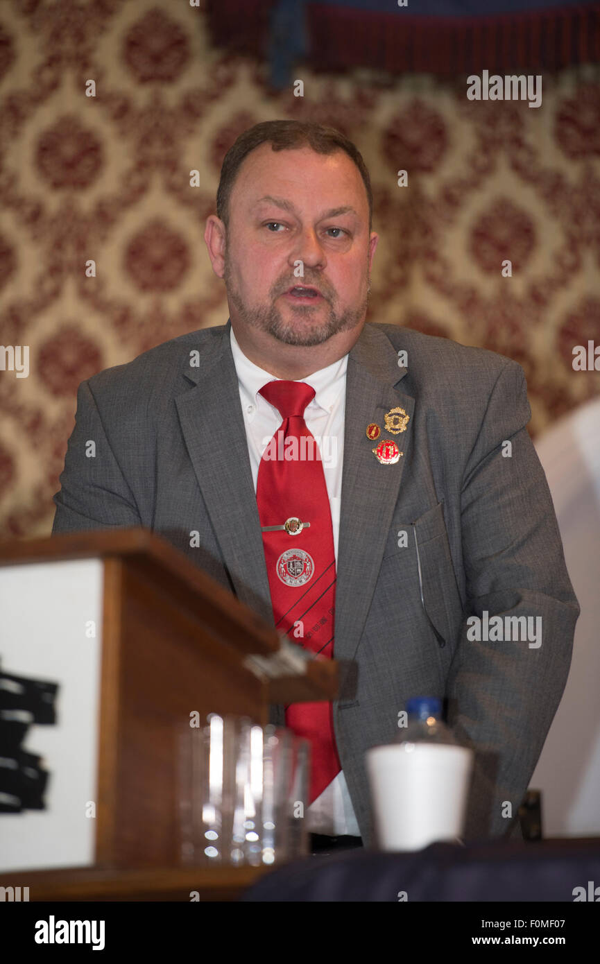 Chris Kitchen of the NUM at a press conference held at the NUM ...