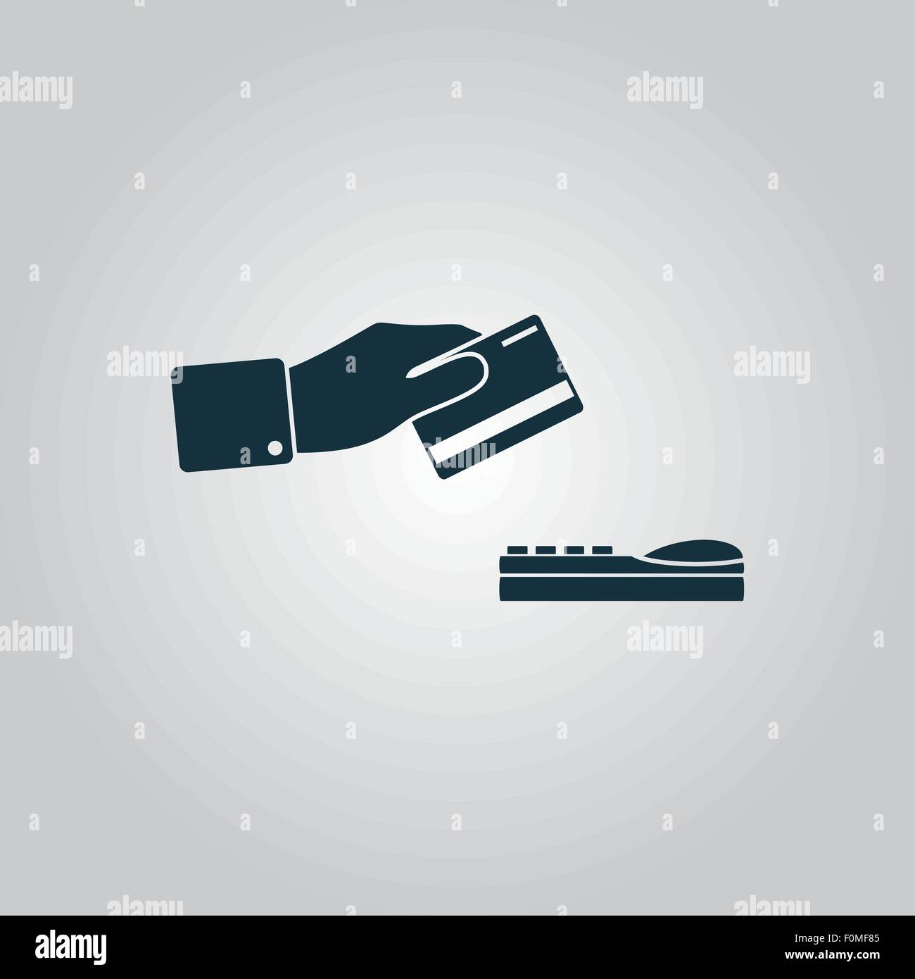 Hand swiping a credit card symbol Stock Vector Image & Art - Alamy